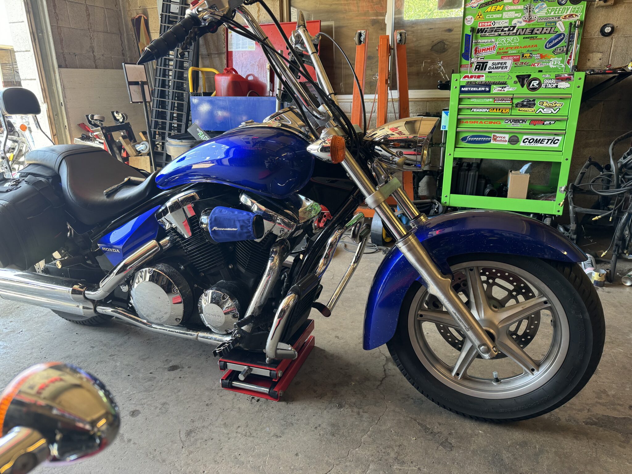 Honda Fury Air Intake Gloss Black - ForceWinder Motorcycle Intakes