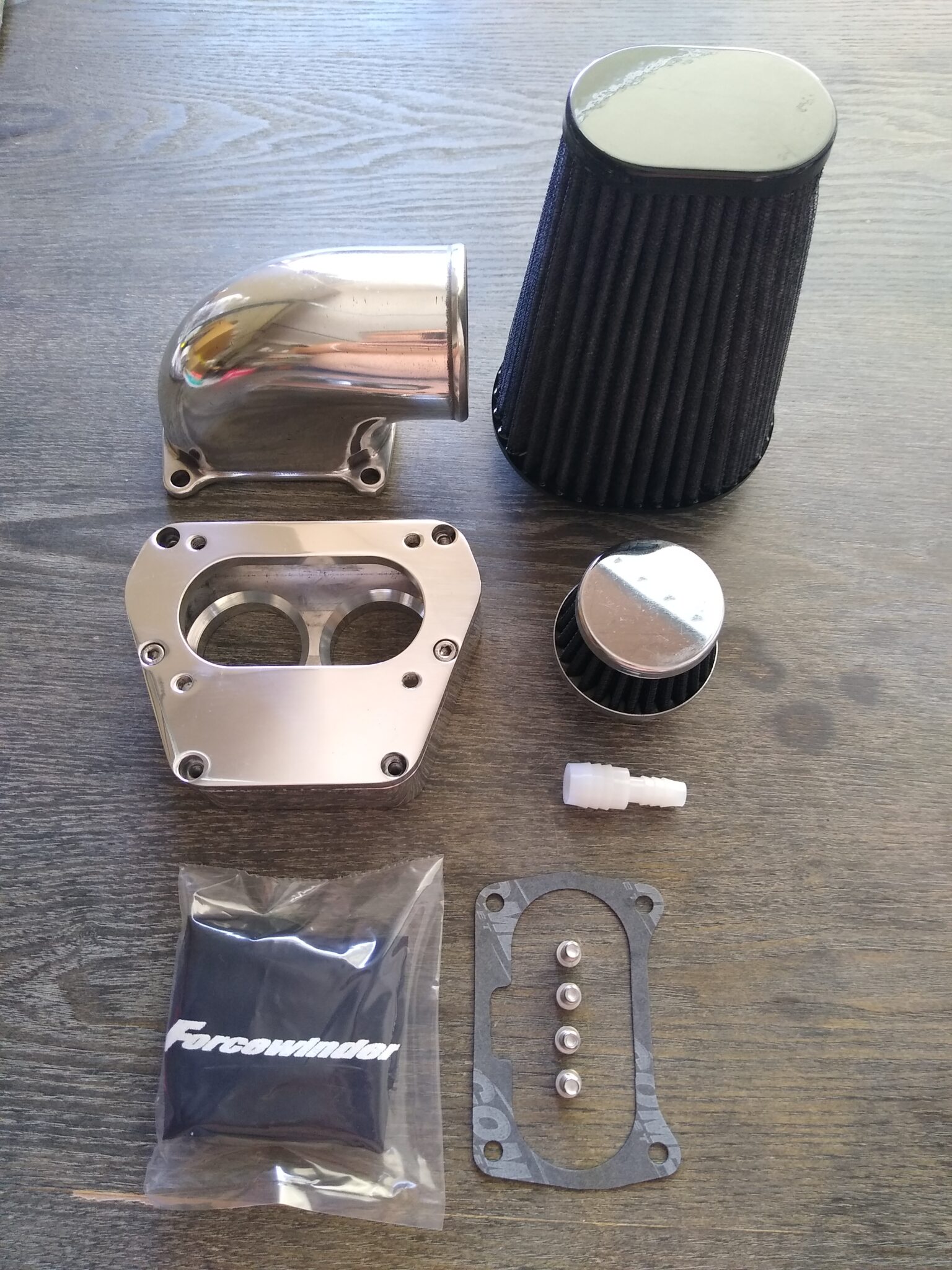 Yamaha Stryker Intake - Polished - ForceWinder Motorcycle Intakes