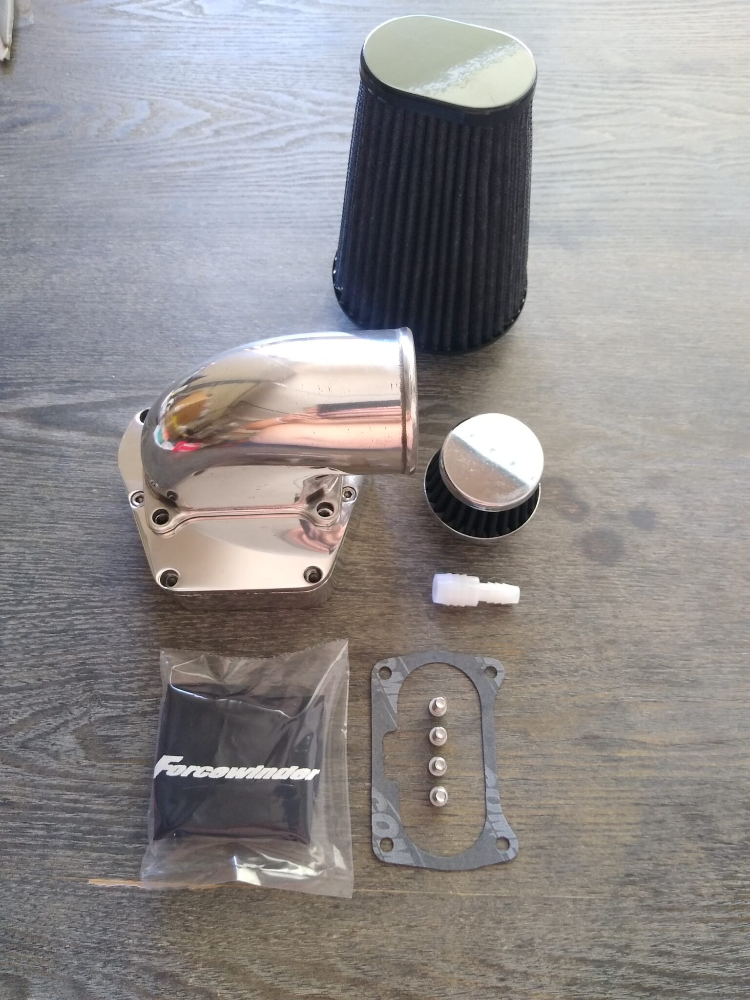 Yamaha Stryker Intake - Polished - ForceWinder Motorcycle Intakes