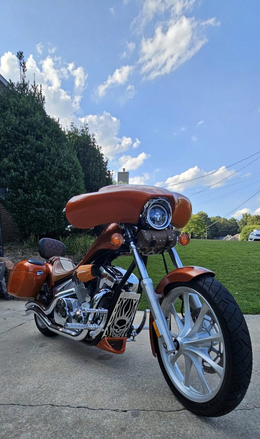 Honda Fury Air Intake Kit Polished - ForceWinder Motorcycle Intakes