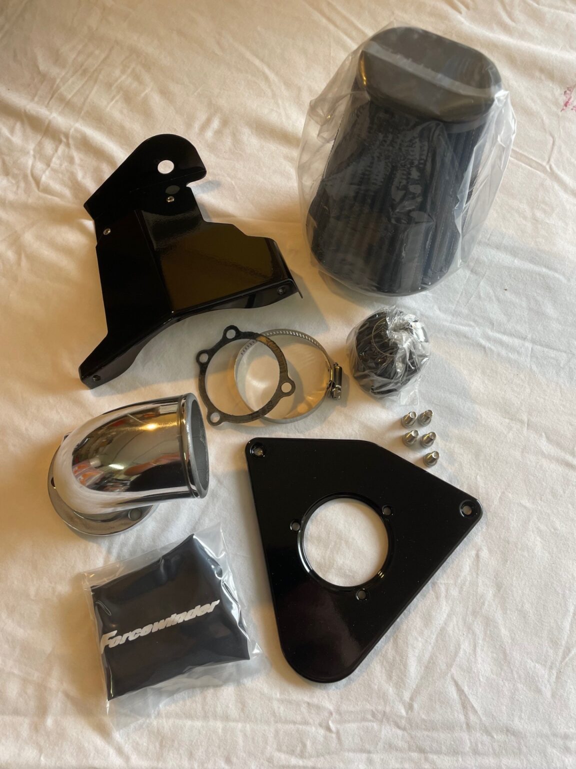 Honda Fury Air Intake Kit Polished - ForceWinder Motorcycle Intakes